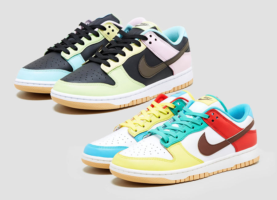 Check nu de foto's van Nike Dunk Low Free 99 Pack | Sneaker Squad