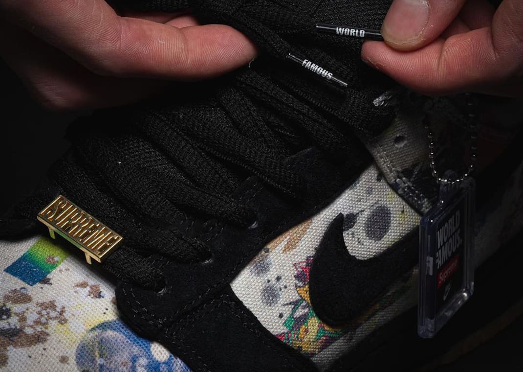 Het Supreme x Nike SB Dunk "Rammellzee" pack dropt in… | Sneaker Squad