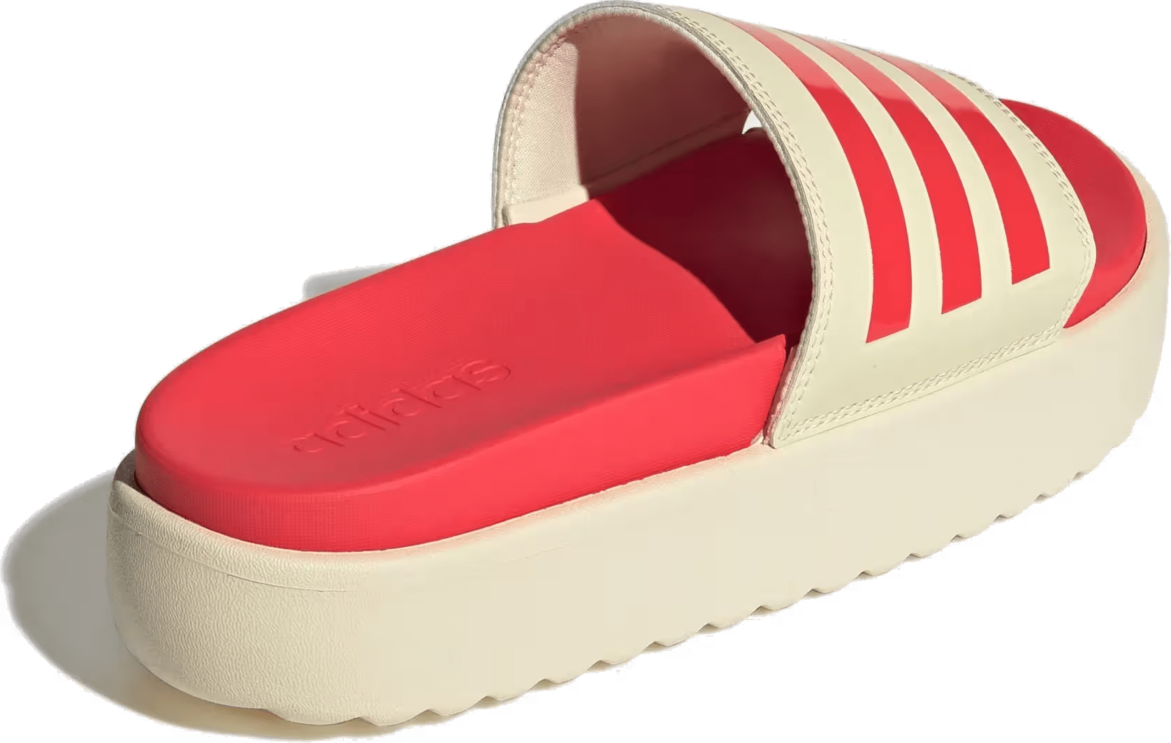 adidas Adilette Platform Slides Warm Vanilla Semi… | Sneaker Squad