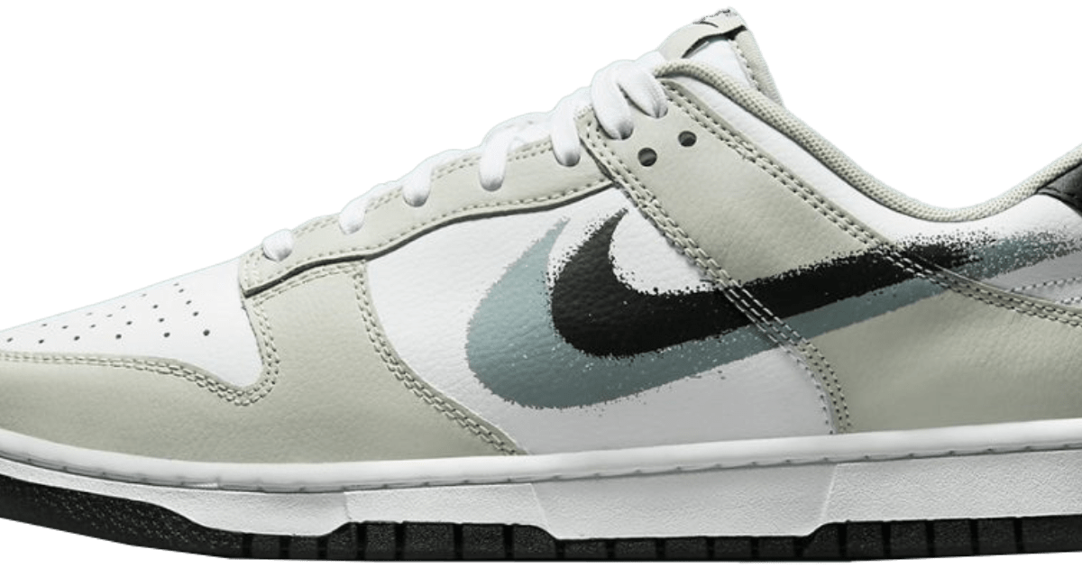 Nike Dunk Low "Spray Paint Swoosh" | FD0661-100 | Sneaker Squad